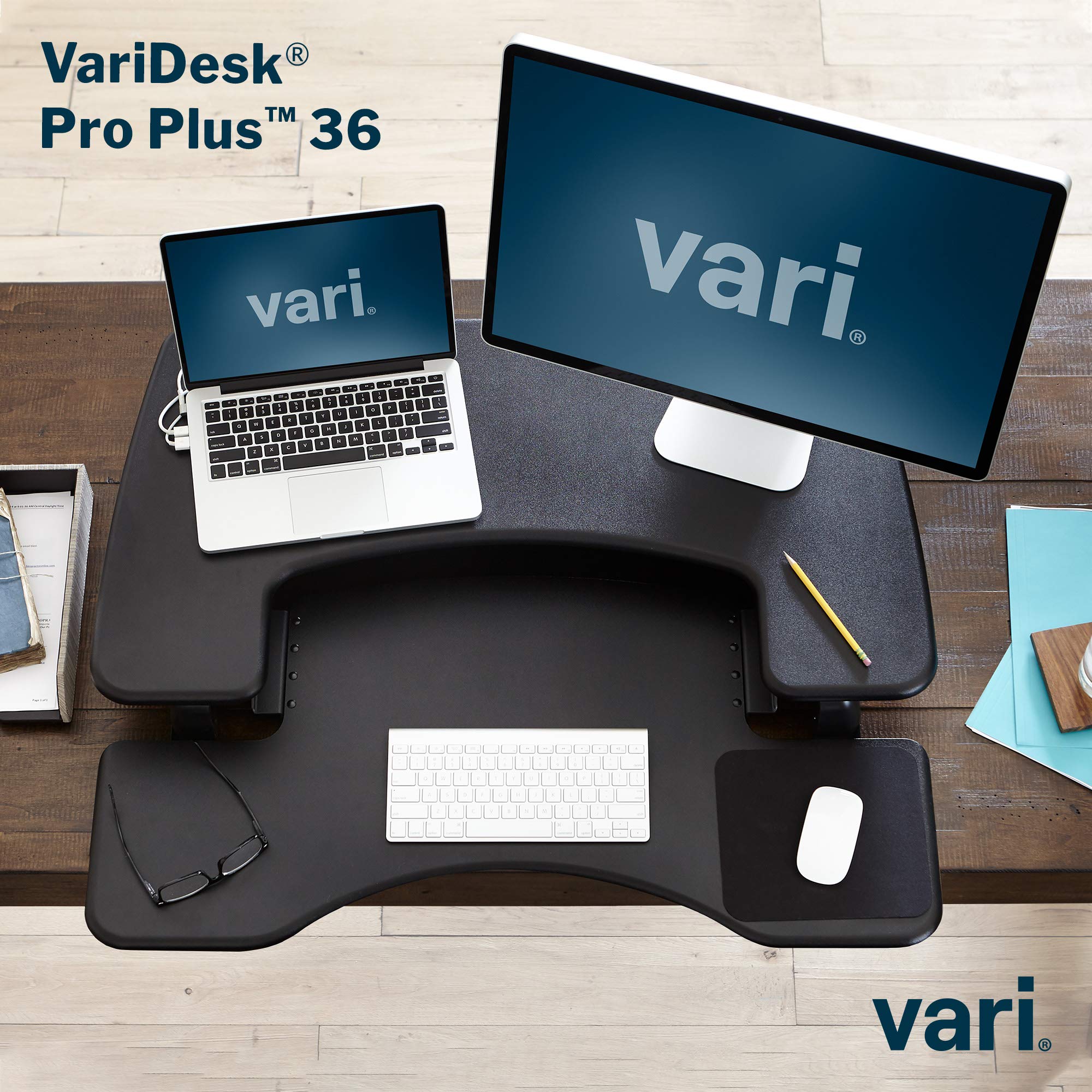 Buy VariDesk Pro Plus 36 by Vari - Dual Monitor Standing Desk Converter ...
