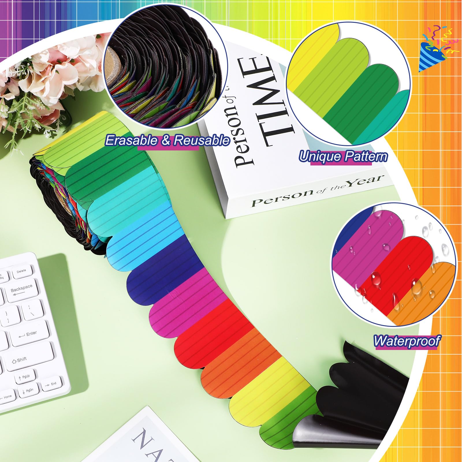 Snapklik.com : Magnetic Borders For Bulletin Board Decoration, Colorful ...