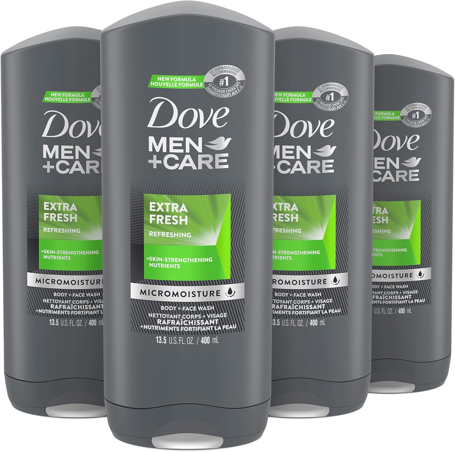 Dove Men + Care Body and Face Wash for hydrated skin Extra Fresh Shower ...