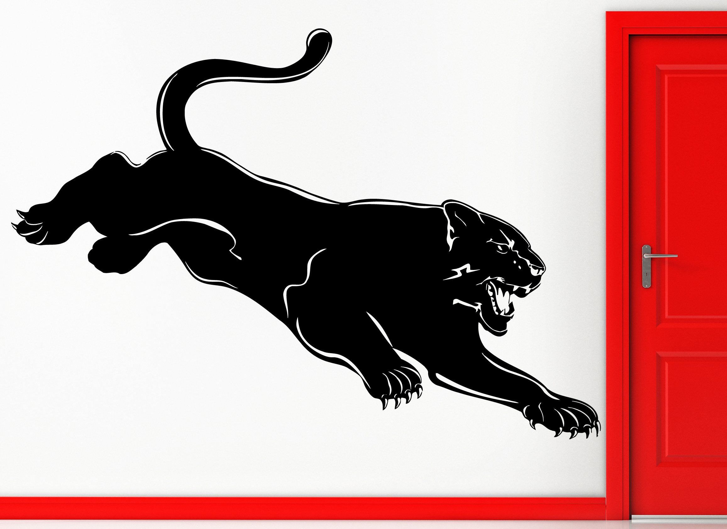 Amazon.com: Wall Stickers Vinyl Decal Black Panter Cougar Predator ...