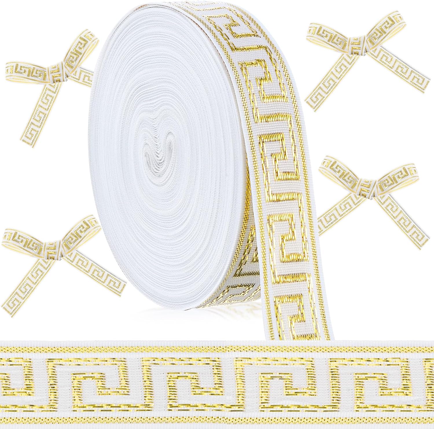 Amazon.com: Greek Key Ribbon 25 Yard 3/4" Width Grosgrain Sport Theme ...