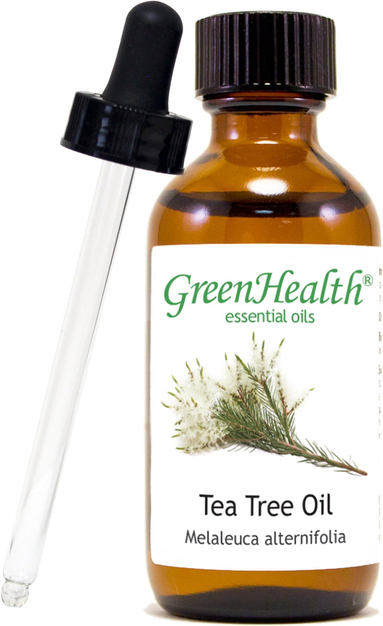 Amazon.com: Tea Tree Essential Oil – 2 fl oz (59 ml) Glass Bottle w ...