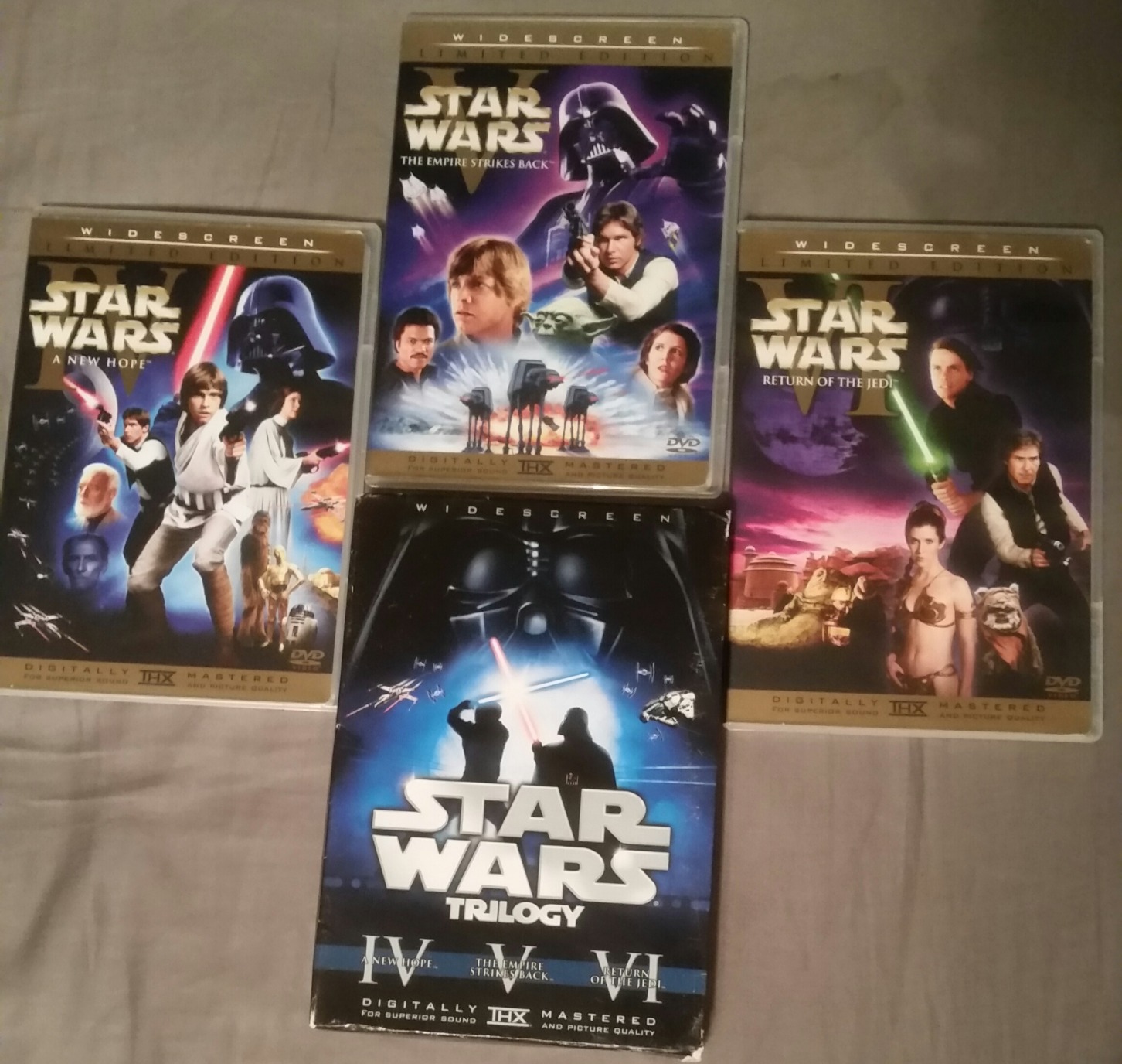 Amazon.com: Star Wars Trilogy (Widescreen Theatrical Edition) [DVD ...