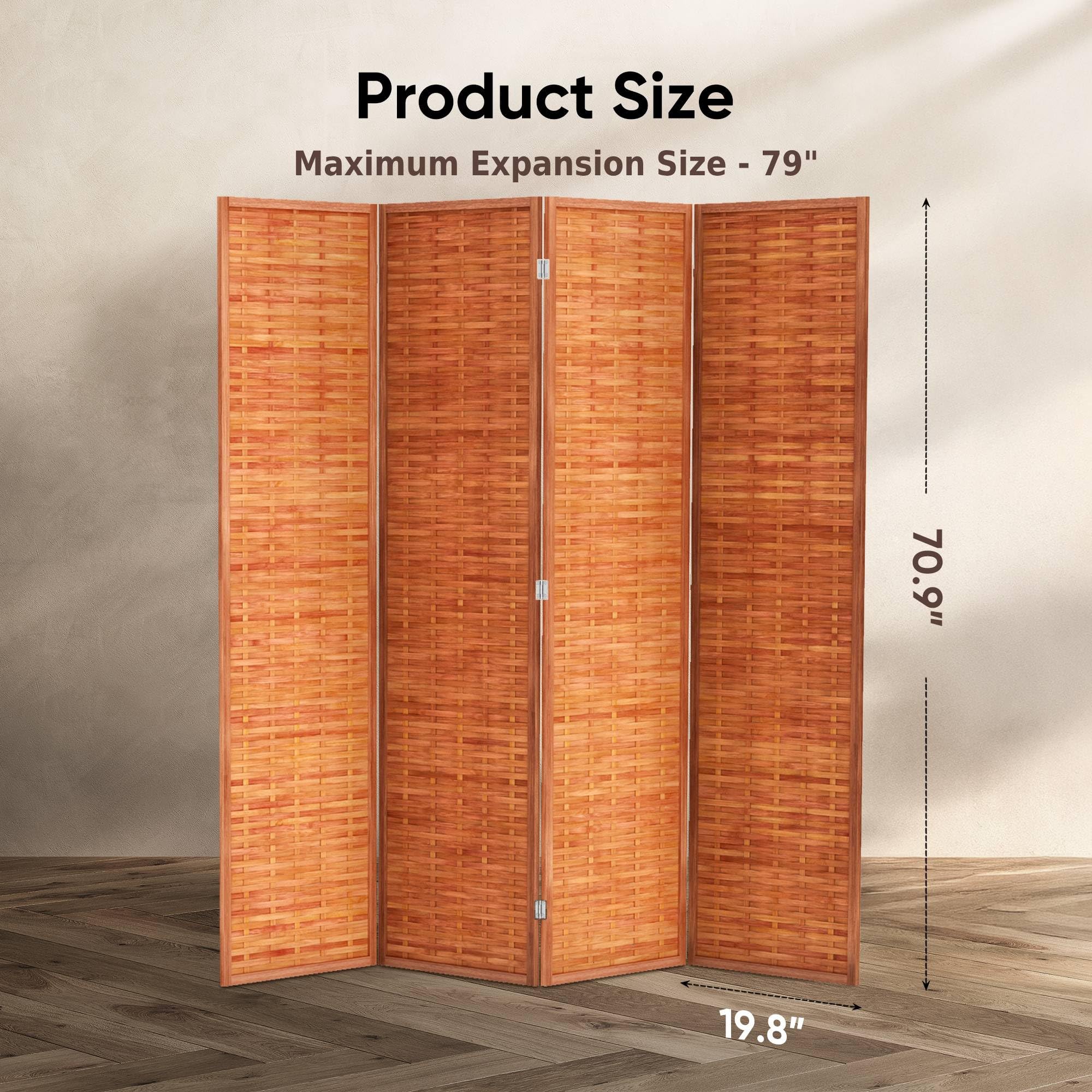 Snapklik.com : JOSTYLE 6ft. Tall Extra Wide Folding Privacy Screens