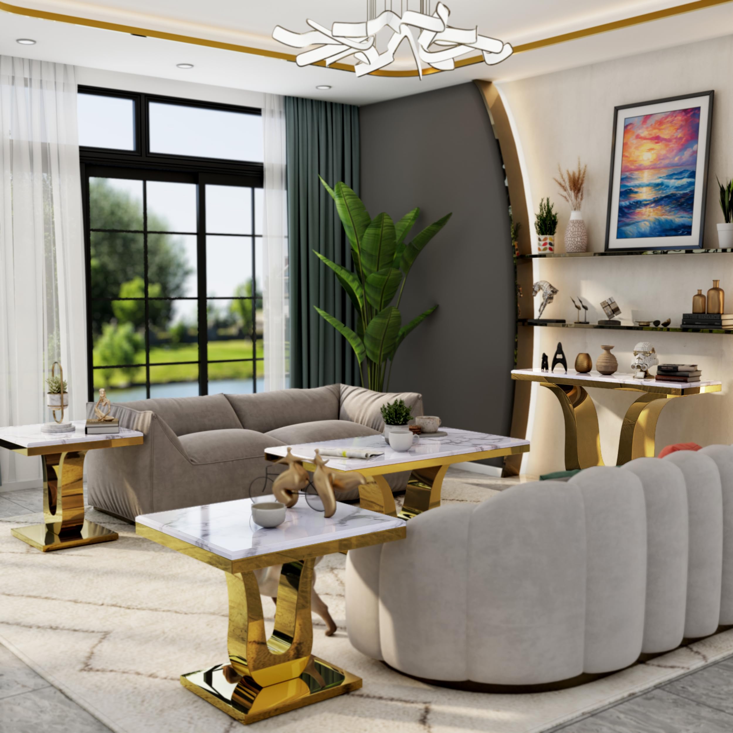 Life Tableluxury Design Living Room Coffee Table Atollo Coffee Table