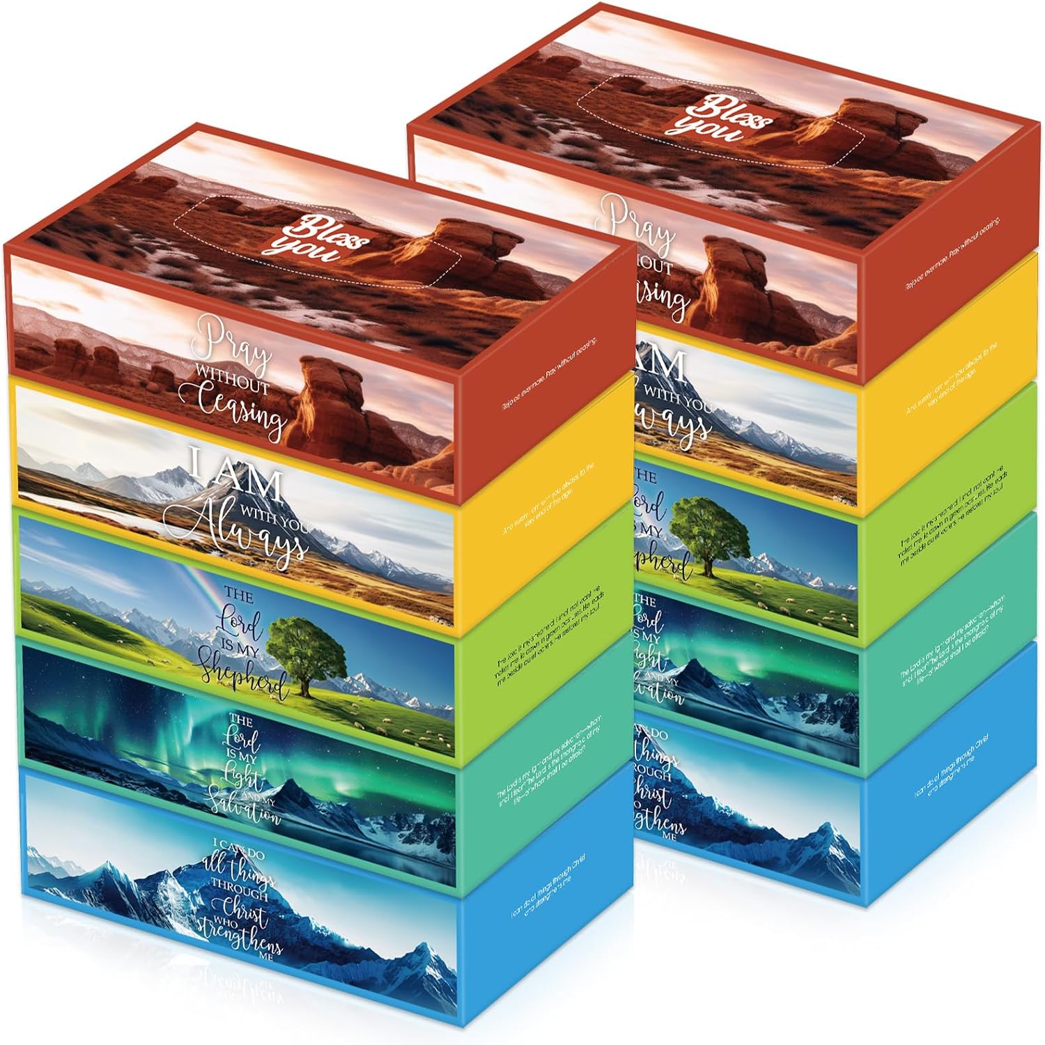 Amazon.com: Outus 10 Pack Facial Tissues Boxes Set Bulk, Cube 3-Ply ...