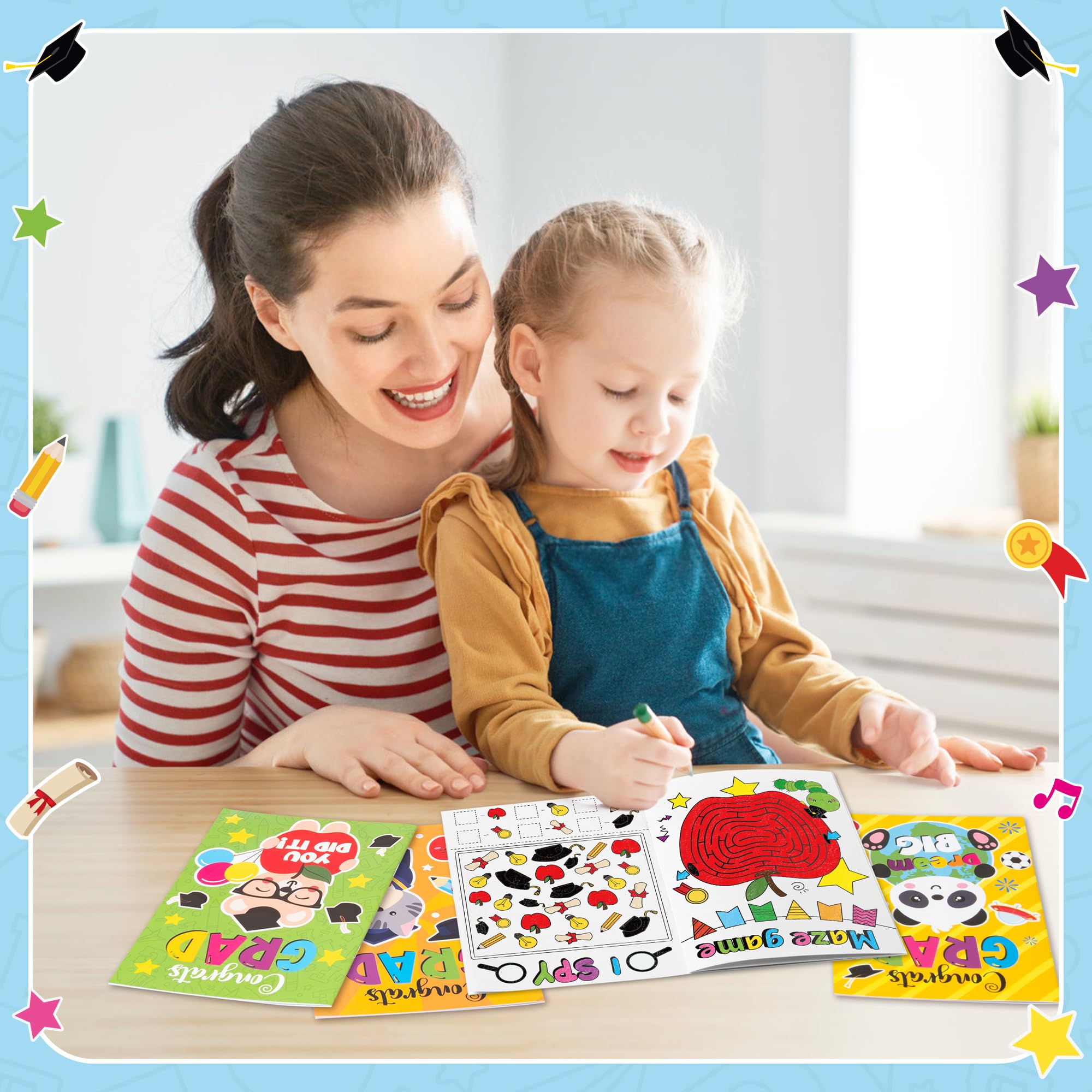 Snapklik.com : Congrats Grad Activity Books- 24Pcs Kindergarten ...