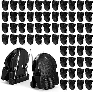 Amazon.com: GOOLADA 60Pcs Black Cubicle Clips, Cubicle Hooks for Walls ...