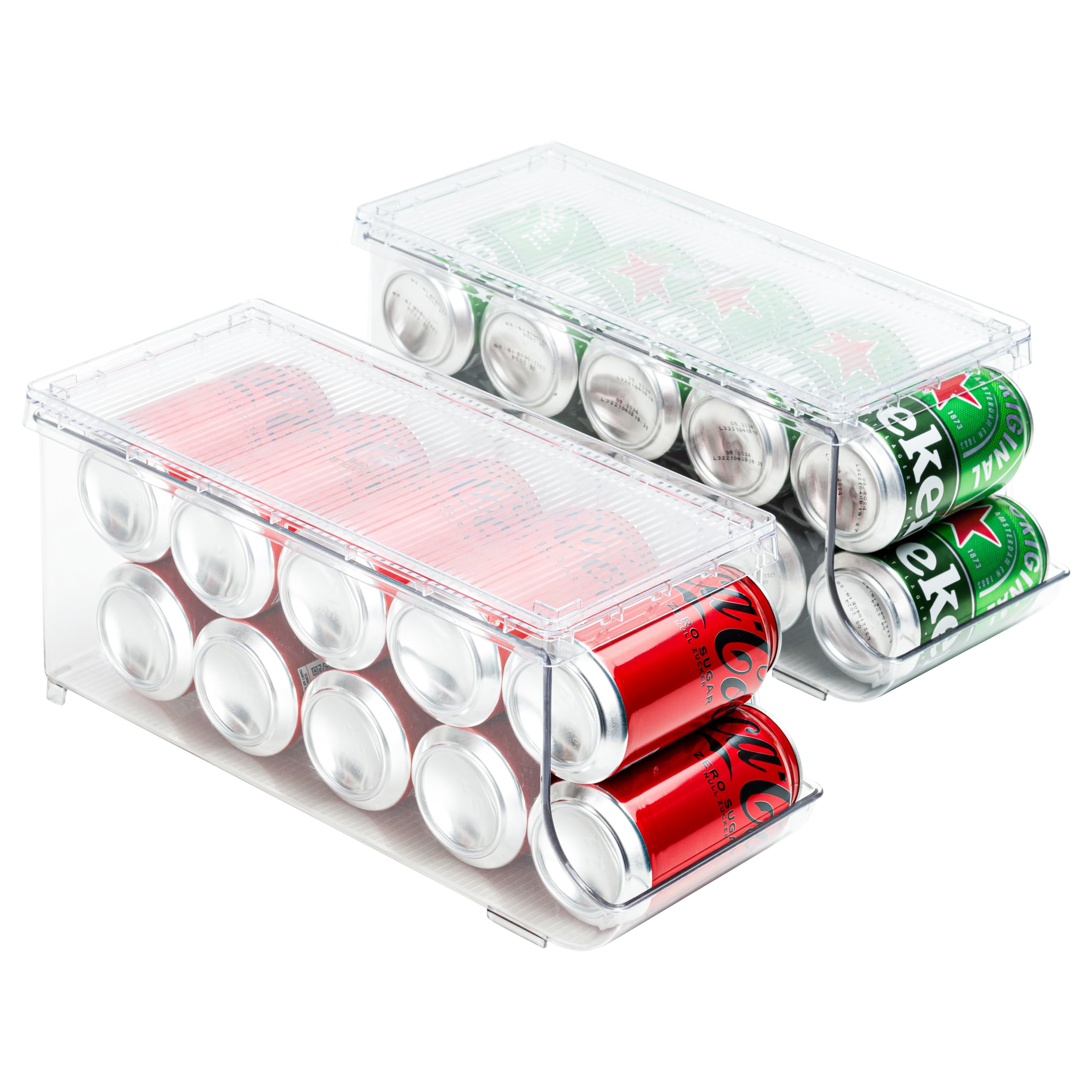 2-Set 9-Soda Can Holder Organizer Stackable Storage for Fridge and ...