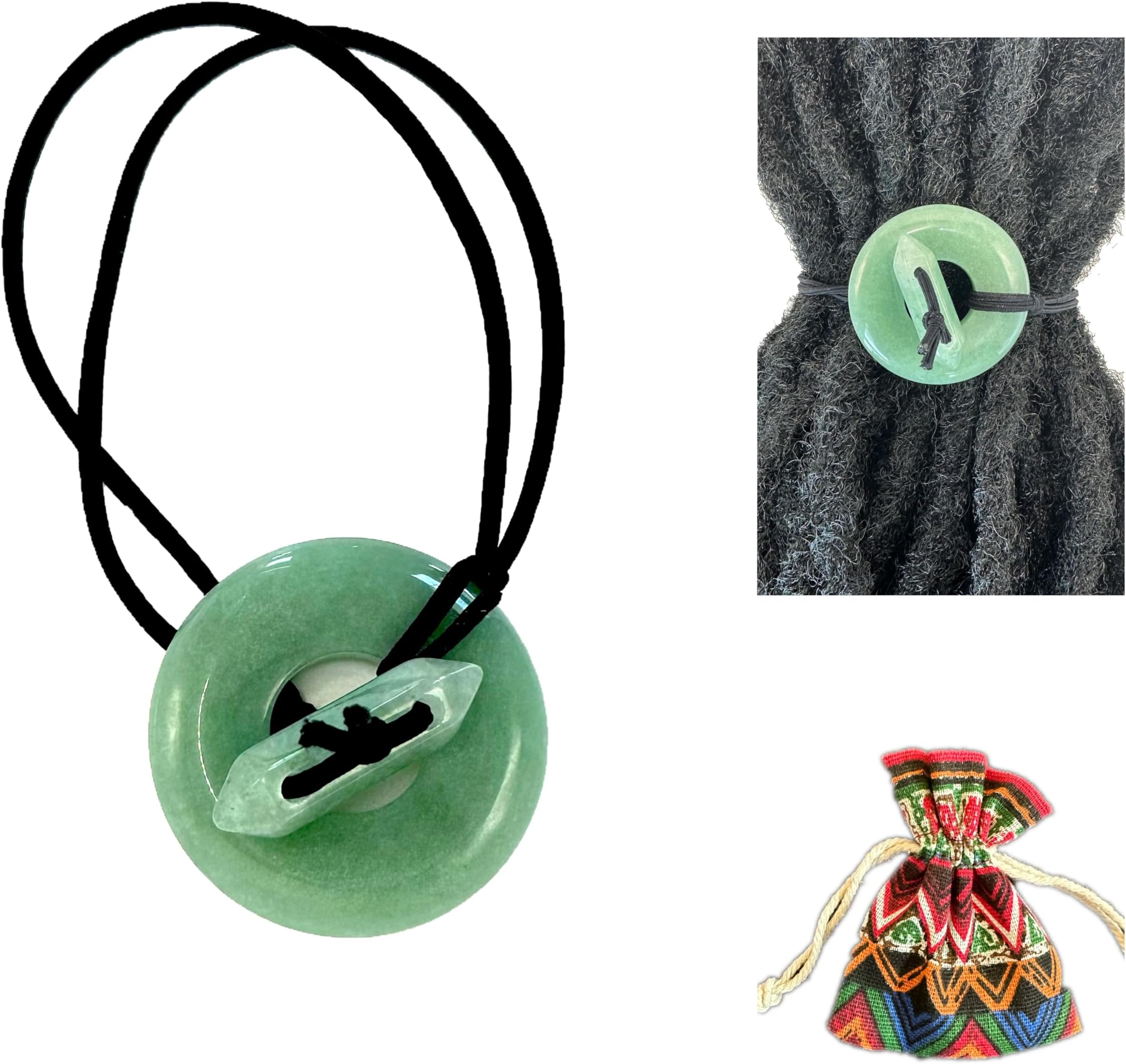 Amazon.com : 2 Pcs Toggle Hair Tie Dreadlock Accessories elastic ribbon ...