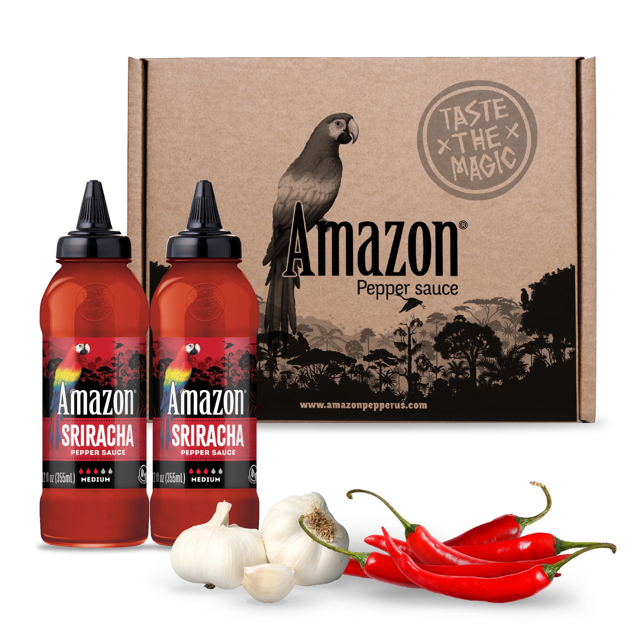 Amazon.com : Amazon Sriracha Hot Sauce, Medium Spice, 12 oz (2 Pack ...