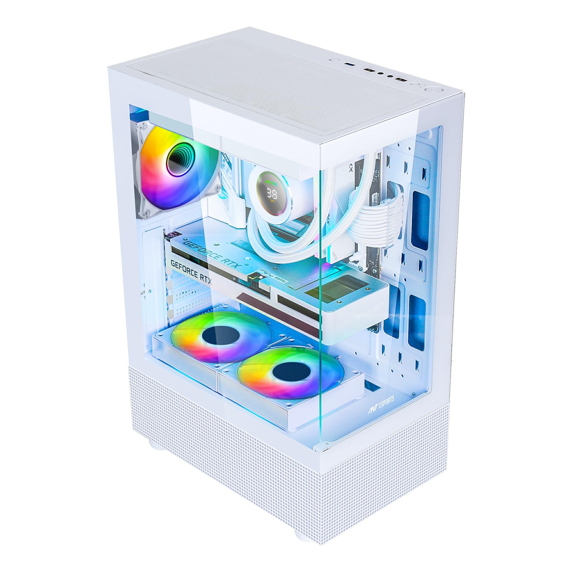 Amazon.in: Buy Ant Esports Crystal X2 Mid-Tower Computer Case/Gaming ...