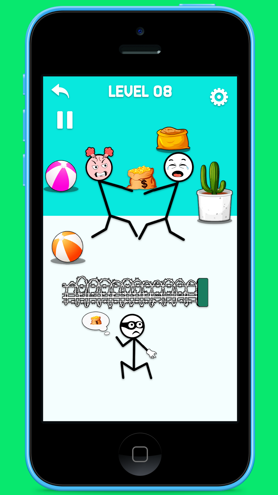 Thief Puzzle Rob Master Escape Rush: Stickman Thief Legend Robbery ...