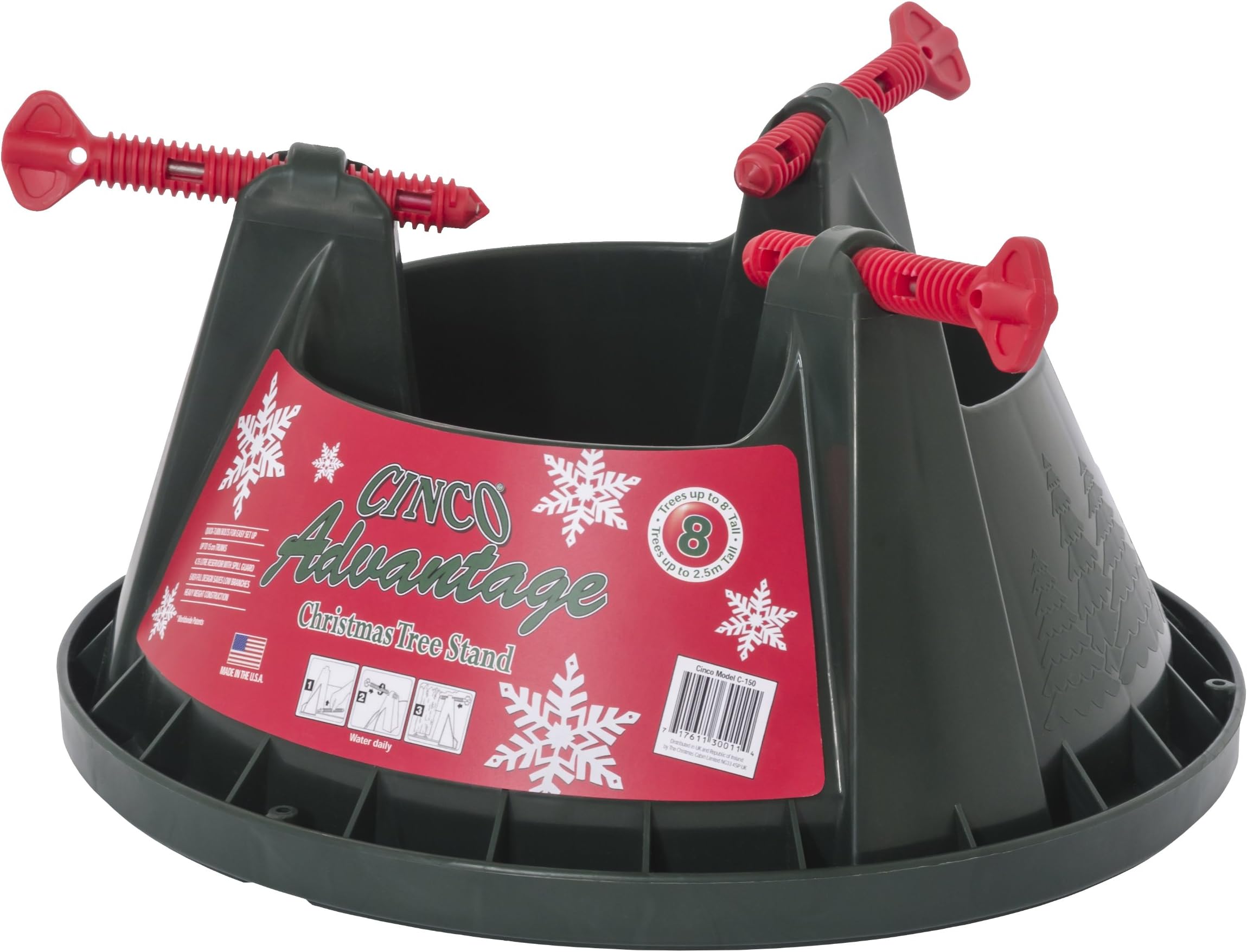 Large Hydro Christmas Tree Stand - for trees up to 10ft tall : Amazon ...