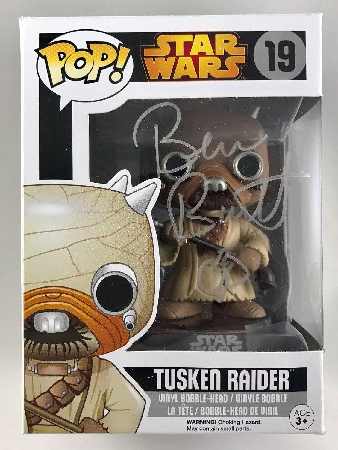 Amazon.com: Ben Burtt Star Wars Tusken Raider Signed Funko Pop Figure ...