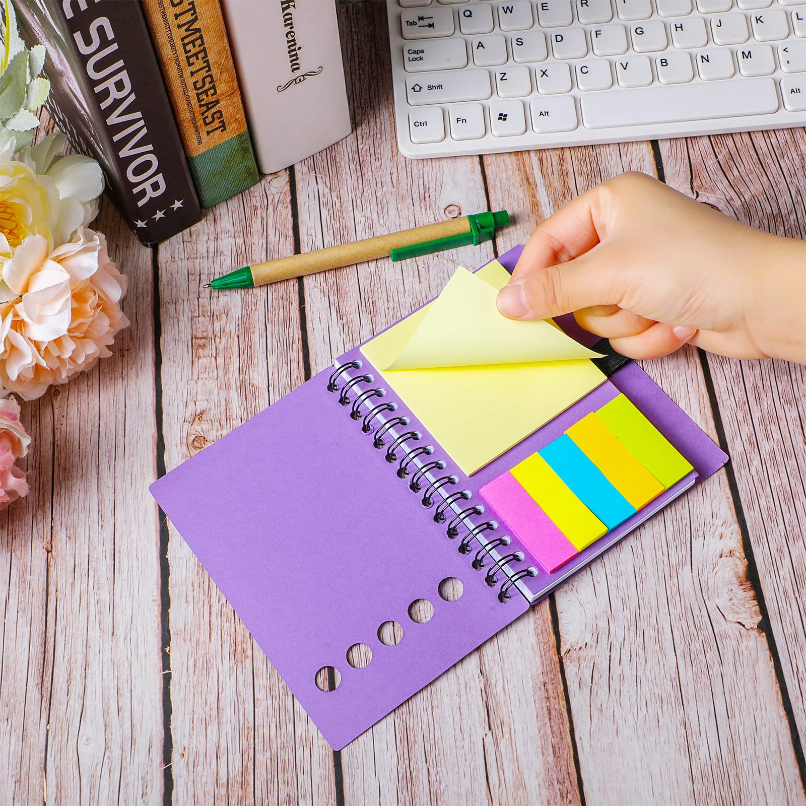 Snapklik.com : TOODOO 4 Packs Spiral Notebook Lined Notepad