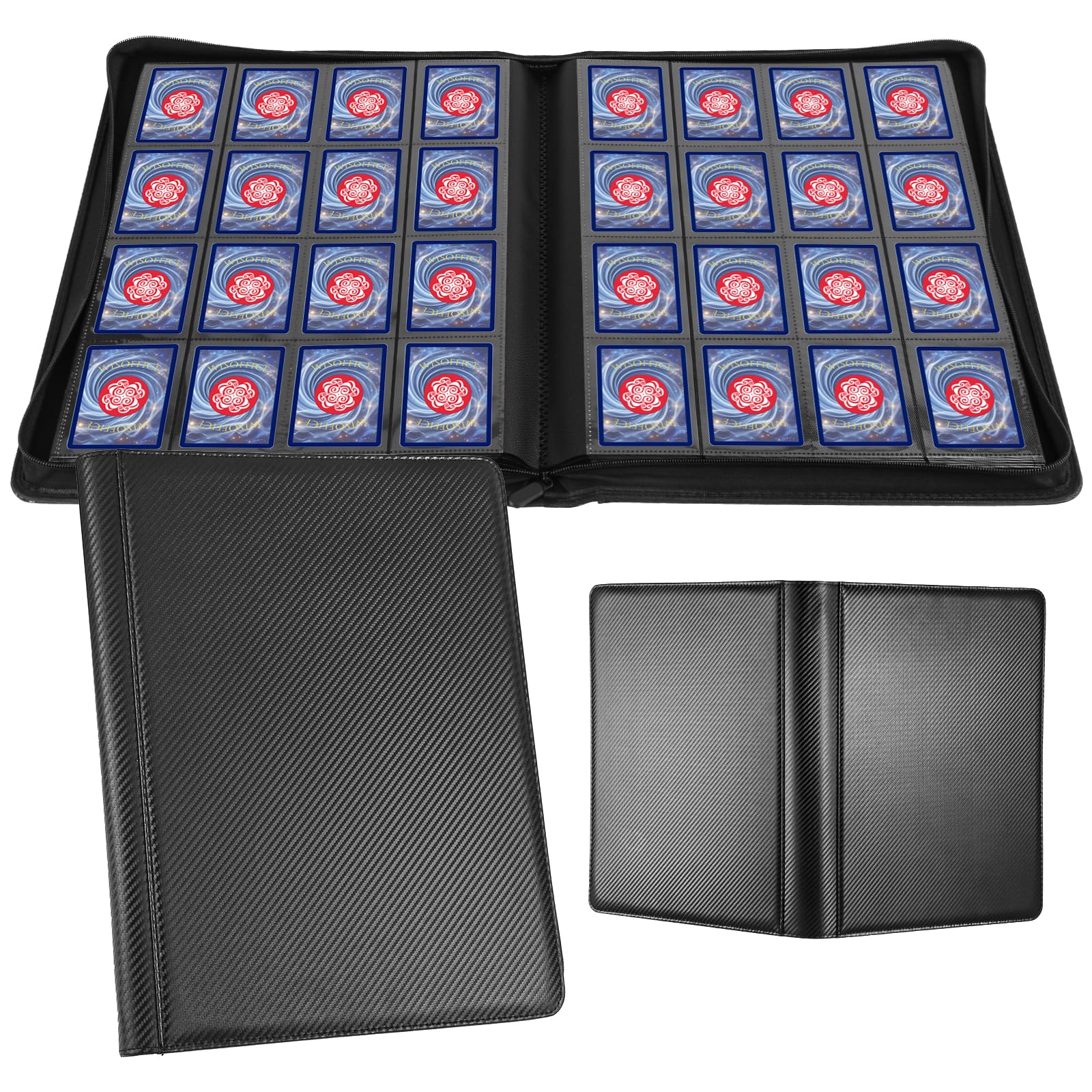 Amazon.com: WisOffice 1000+ Pockets Card Binder, Premium 16 Pocket ...