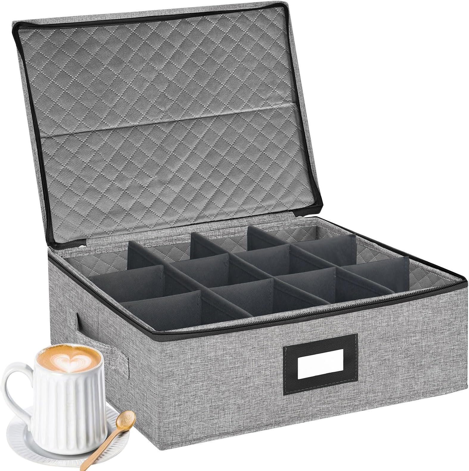 Amazon.com: Suzile 4-piece Stemware Storage Case Set Wine Glass Storage ...