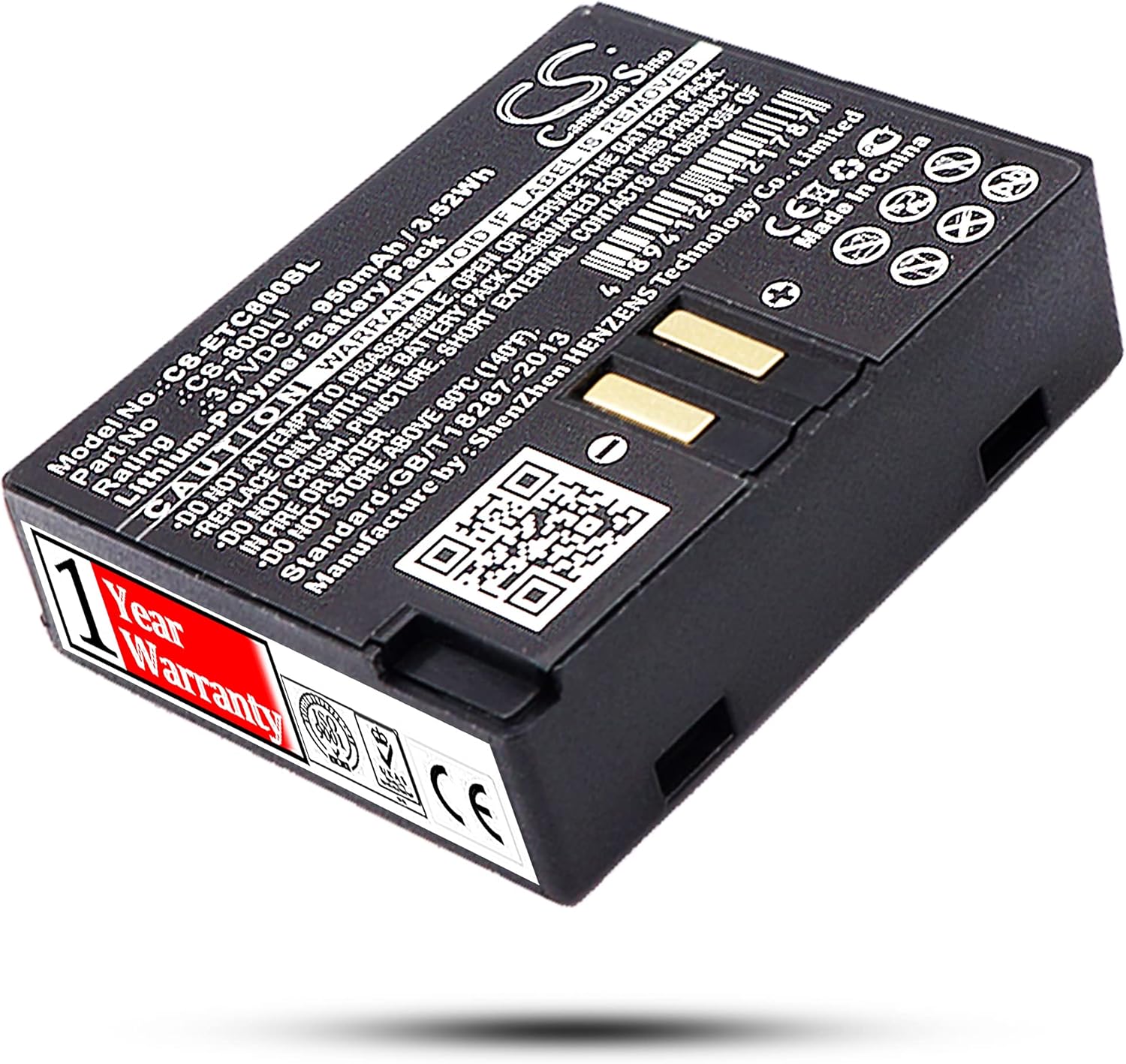 Amazon.com: BCXY CS-800LI Battery Replacement for Eartec ComStar ...