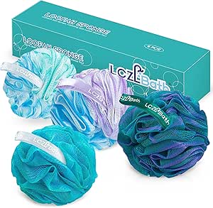 Amazon.com: LCZLBath Loofah 4 Pack 75g Extra Large Loofa Set Soft Bath ...
