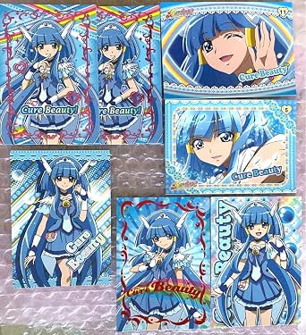 Amazon.co.jp: 5I1D7 Smile Pretty Cure Cure Beauty Card Set of 7 : Toys ...