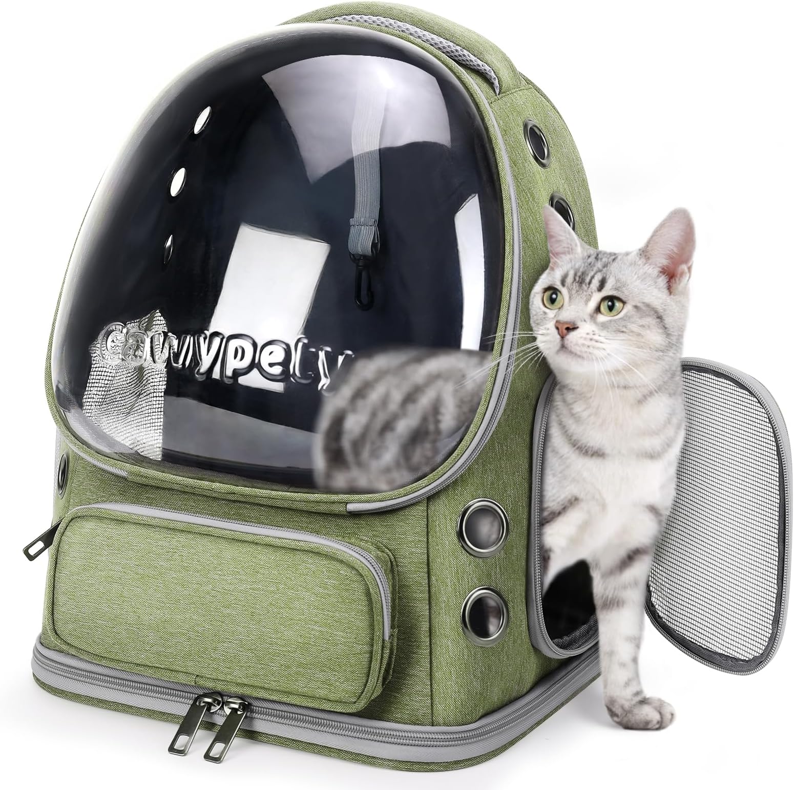 Cawypety Cat Carrier, Cat Backpack Carrier, Large Pet Carrier for Cat ...