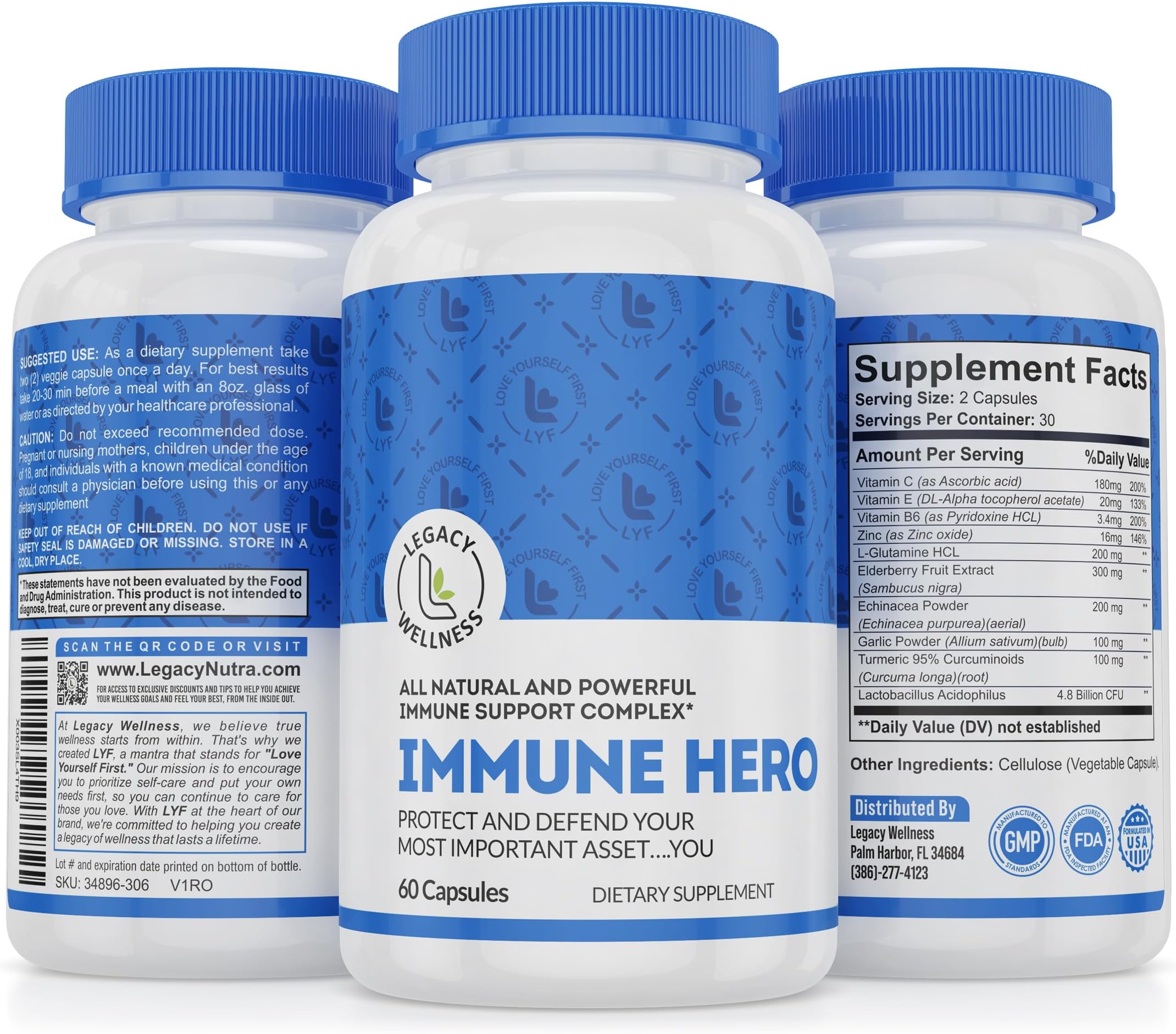 Amazon.com: IP6 Gold Immune Support Formula, 120 Vegetarian Capsules ...