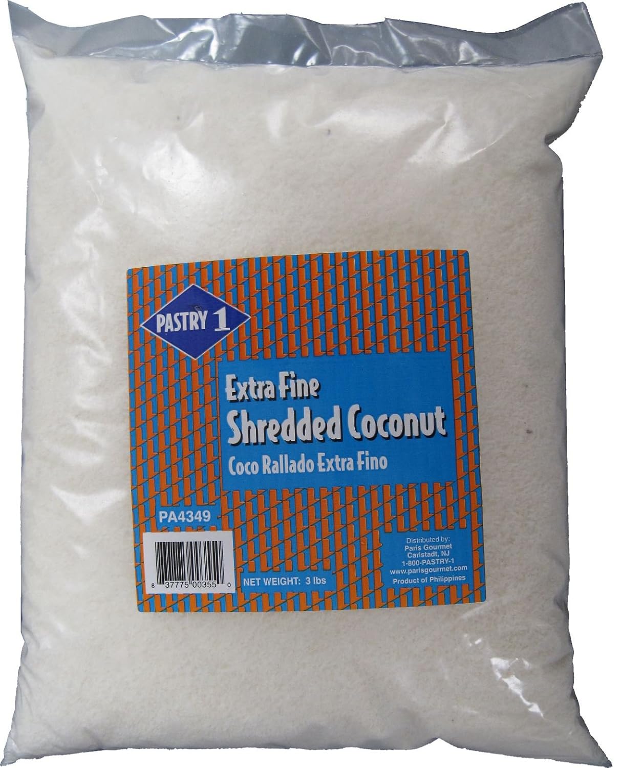 Amazon.com : Fine Grated Unsweetened Coconut 3 lbs : Grocery & Gourmet Food