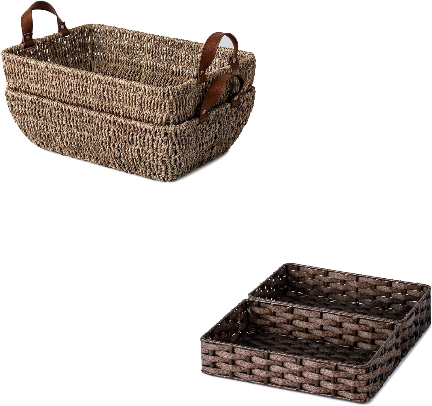 Amazon.com: Rectangle Storage Baskets : Home & Kitchen