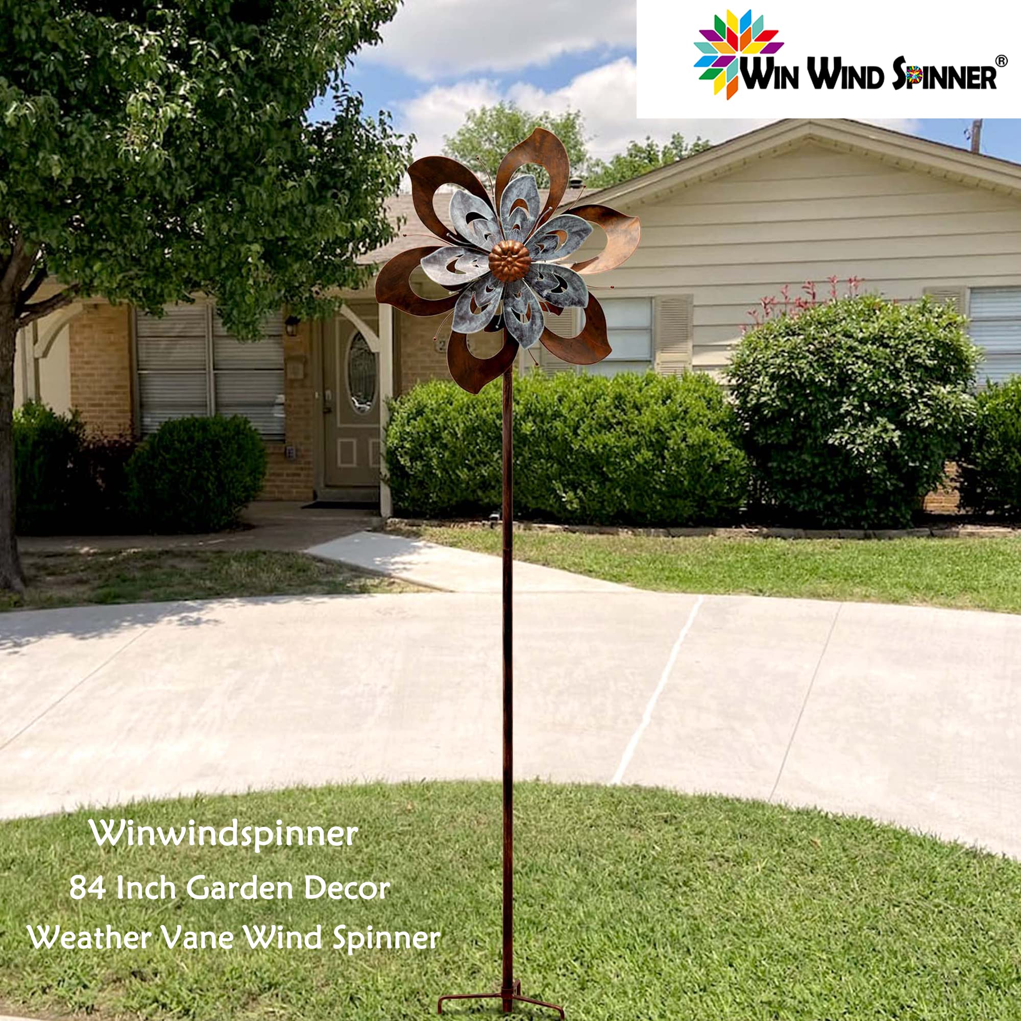Weathervane Wind Spinner for Yard Garden - Large Outdoor Metal Wind ...