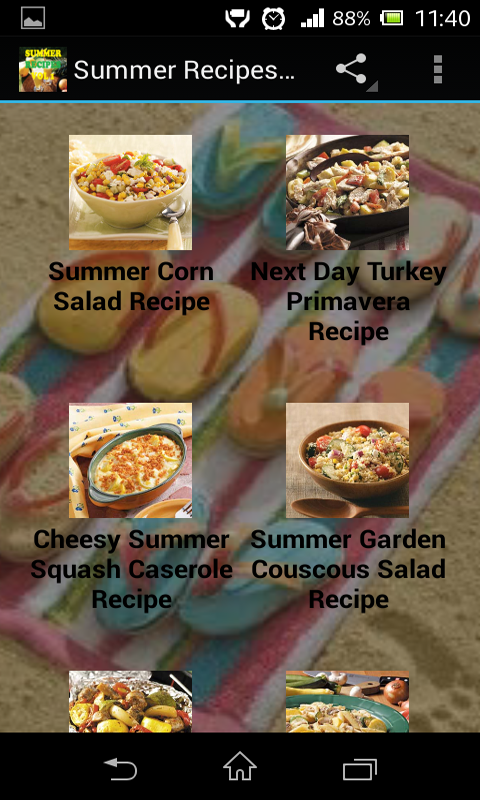 Summer Recipes Cookbook Vol 2:Amazon.com:Appstore for Android