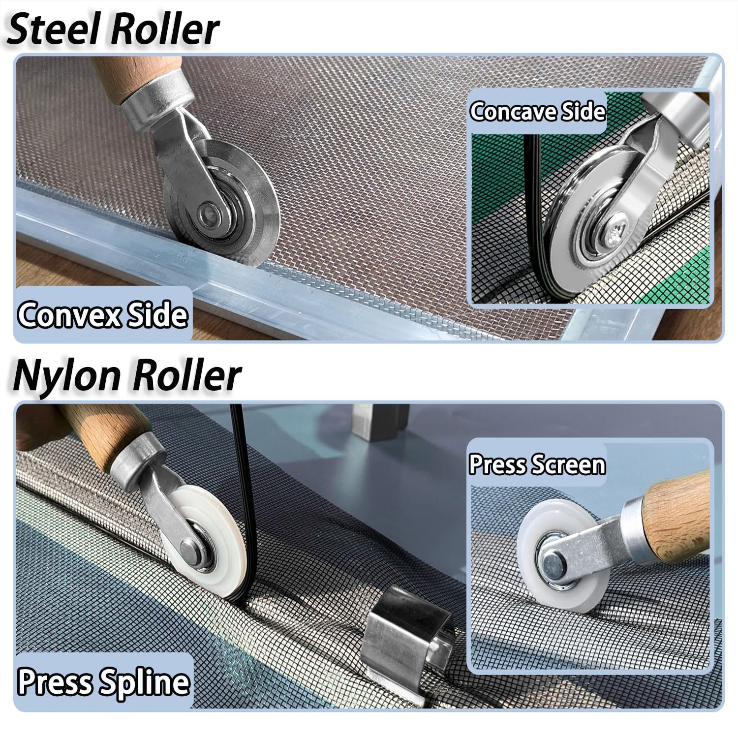 Snapklik.com : King&Charles Screen Repair Kit, Screen Roller Tool ...