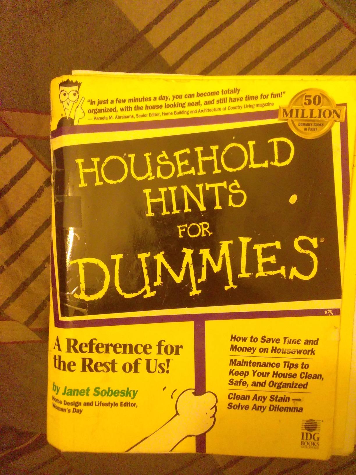 Household Hints For Dummies?: Sobesky, Janet: 9780764551413: Amazon.com ...