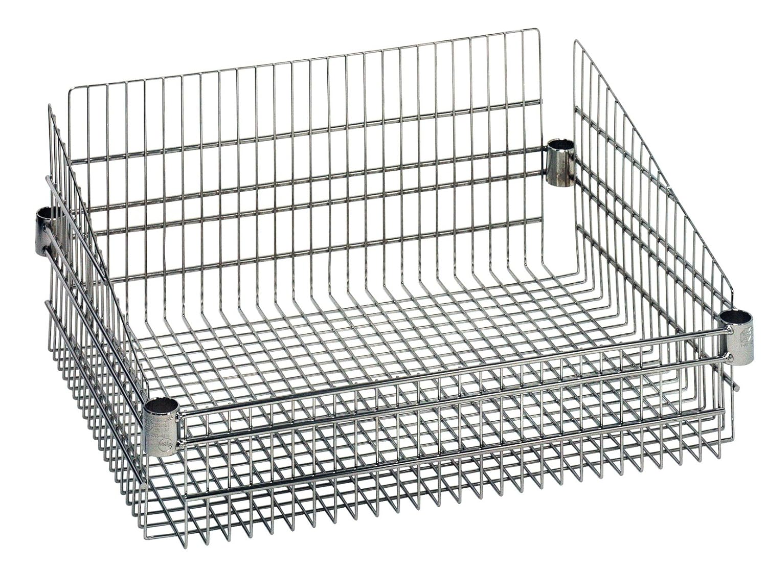 Amazon.com: Quantum Storage Systems BSK1824C Wire Post Basket, Chrome ...