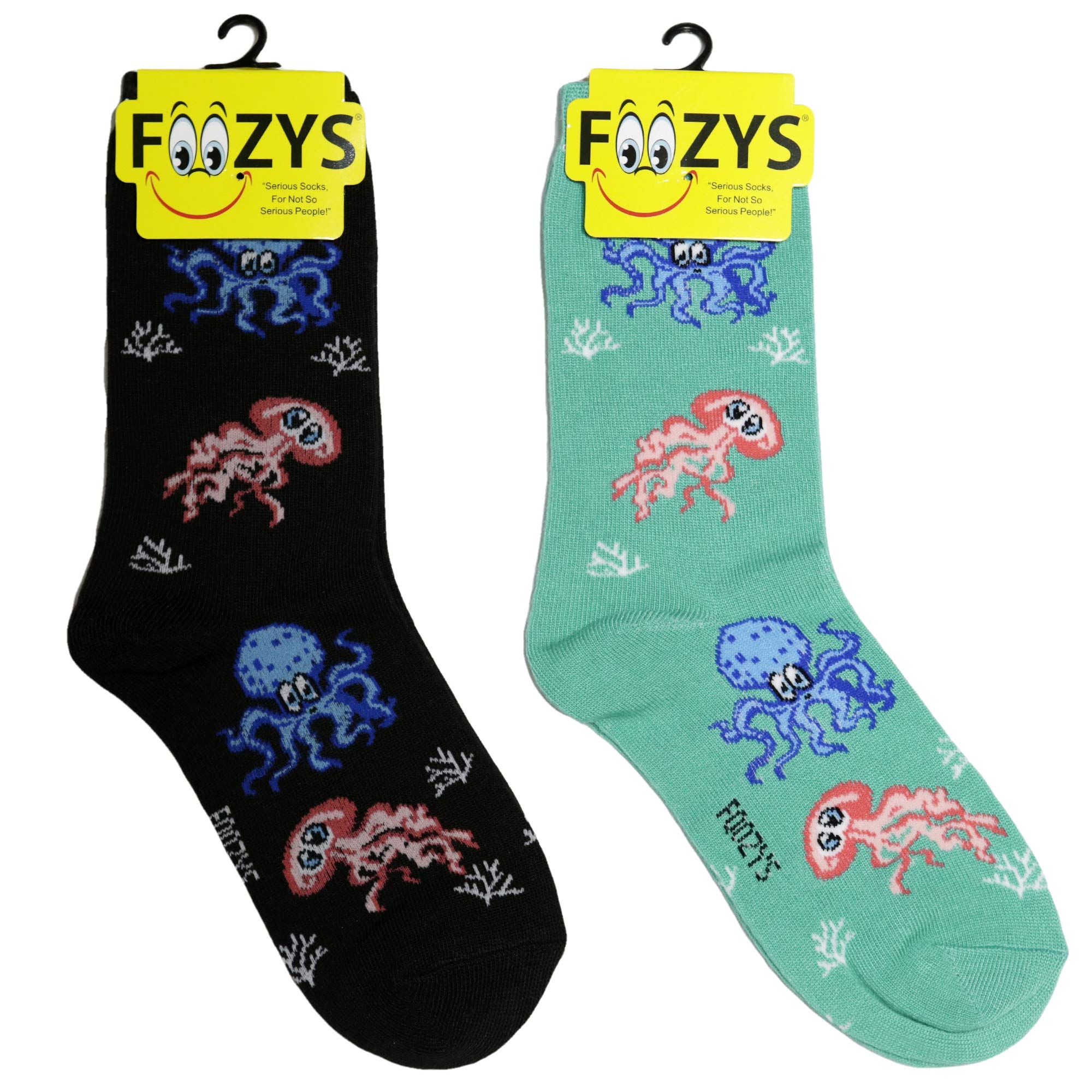 Amazon.com: Foozys Women’s Crew Socks | Octopus Animal Themed Fashion ...