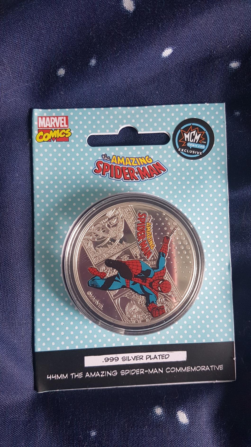 Marvel Spider-Man Collector's Limited Edition Coin (Silver) : Amazon.co ...