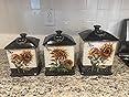 Amazon.com: Certified International 3 Piece French Sunflowers Canister ...