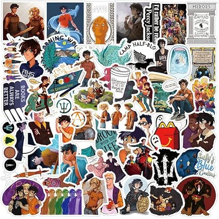 Amazon.com: 52Pcs Percy Jackson Merchandise Stickers Pack, Graphic ...
