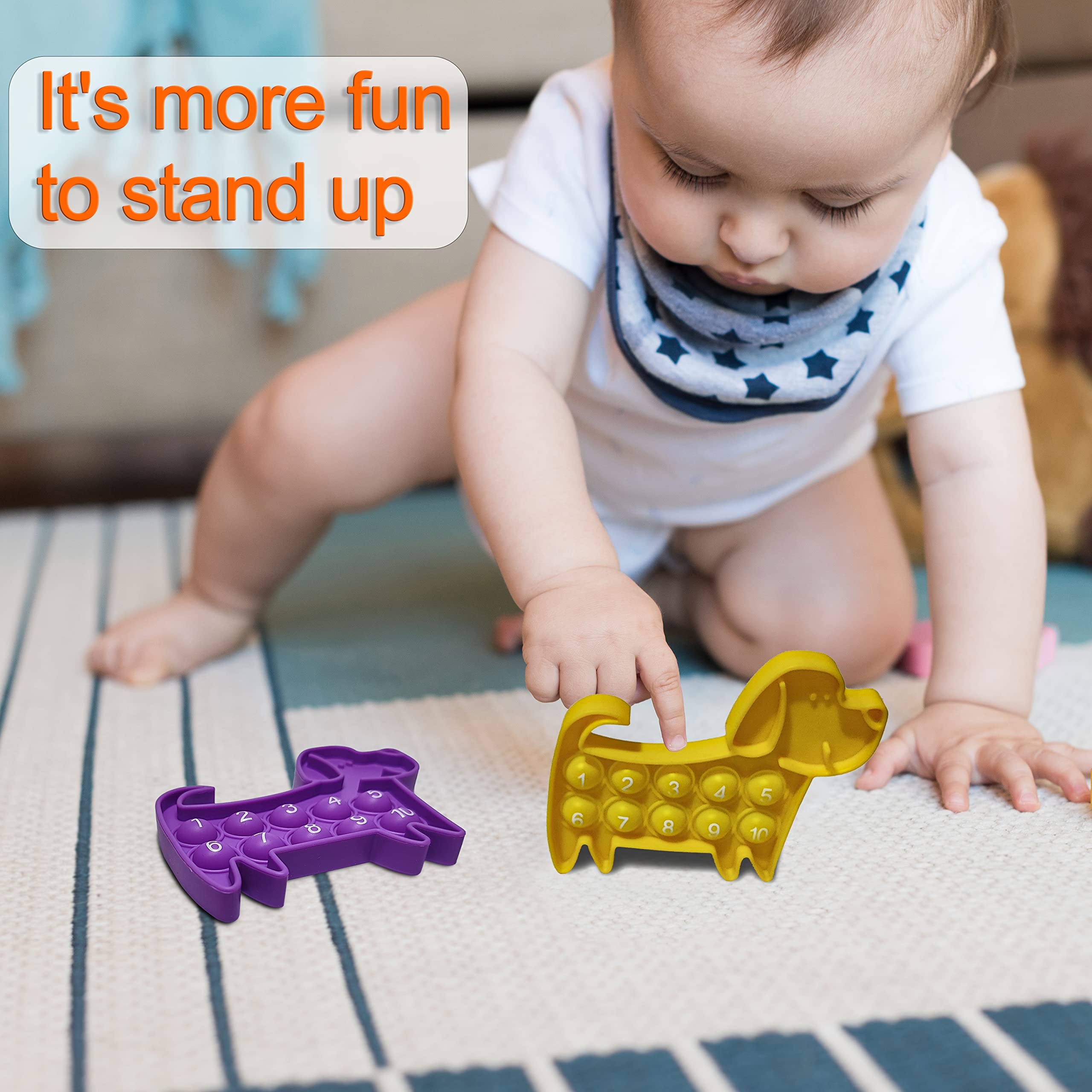 Snapklik.com : Proweber Ten Frame Math Manipulatives - Pop Fidget Toy