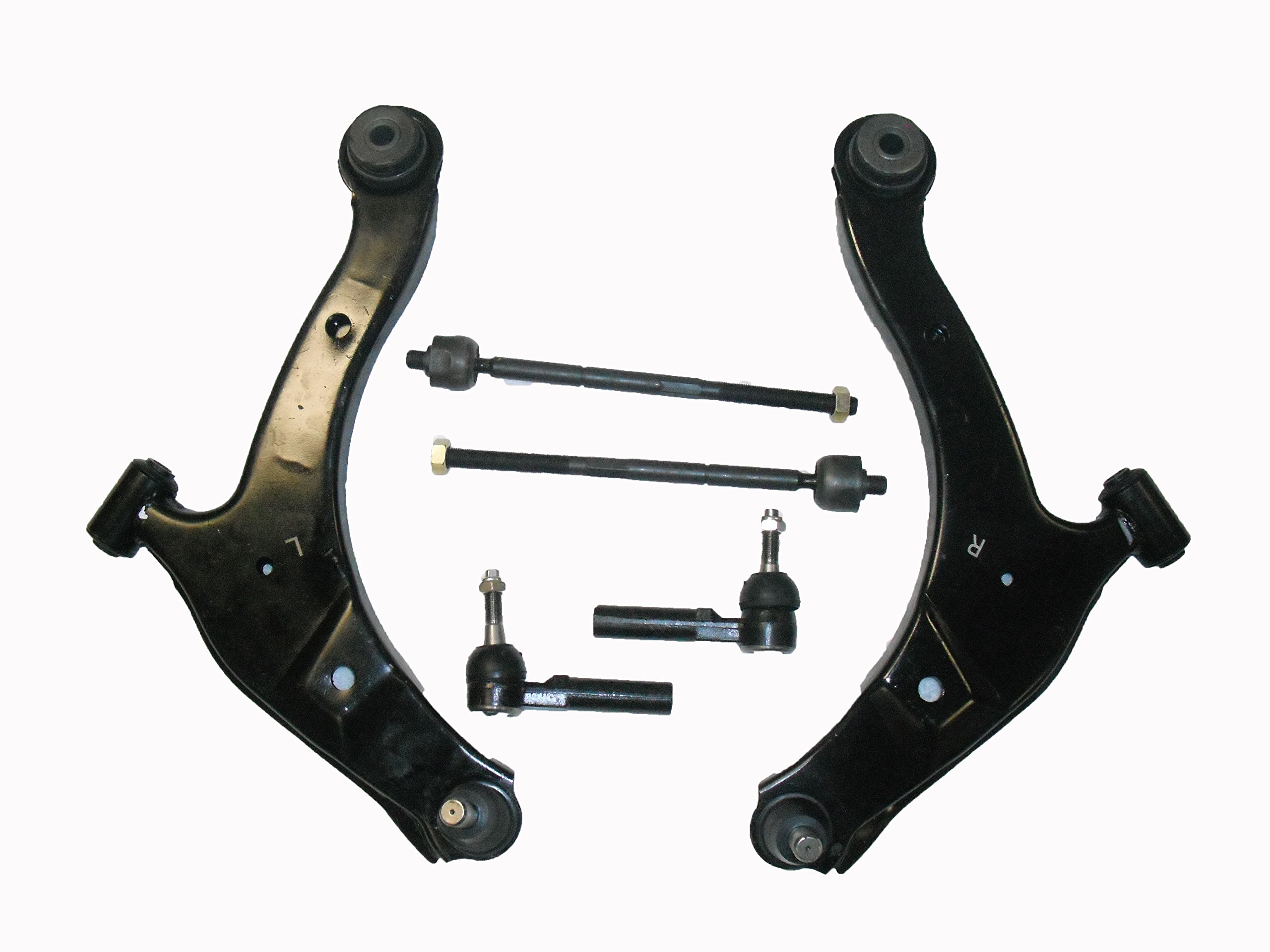 Amazon.com: Lower Control Arms Outer Tie Rod Ends Inner Tie Rod Ends ...