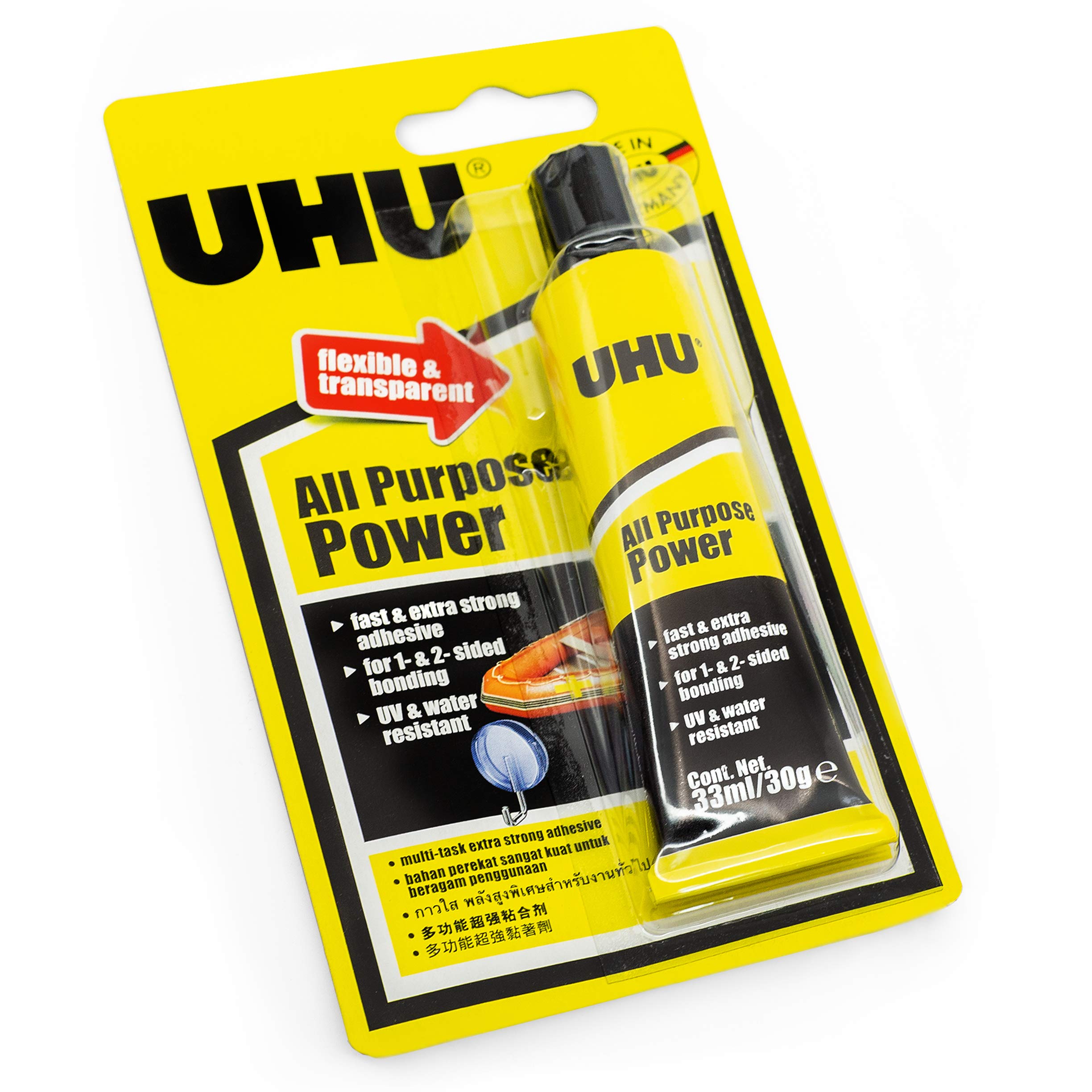 Uhu All Purpose Power Adhesive Extra Strong Glue 33ml Tube | Desertcart ...