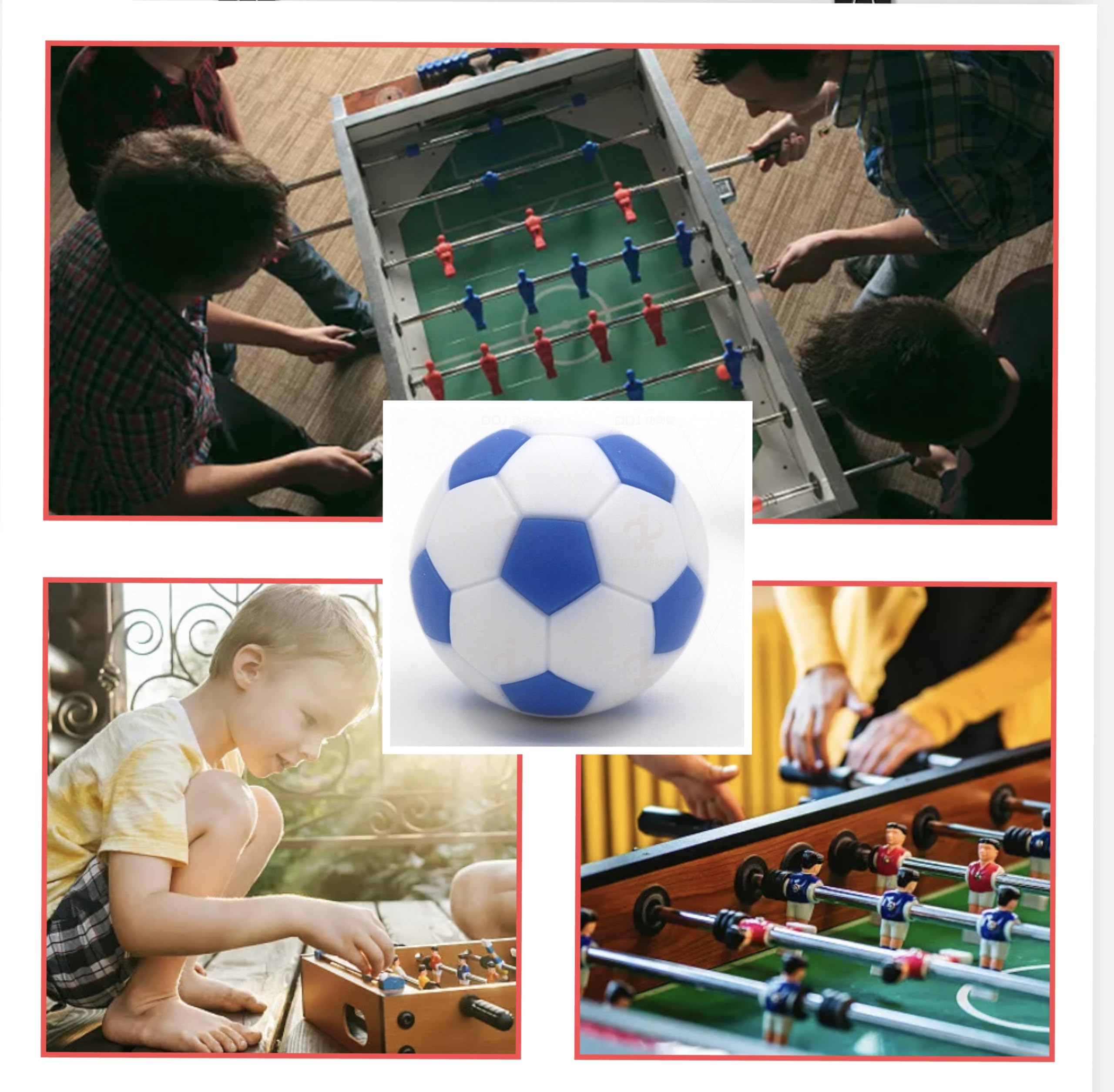 SuXHyez Mini Football Foosball Table Replacement Foosball Balls Six ...