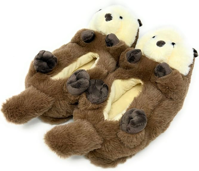 Amazon.com | ooohyeah Funny Animal Hug Slippers for Women, Cute Plush ...