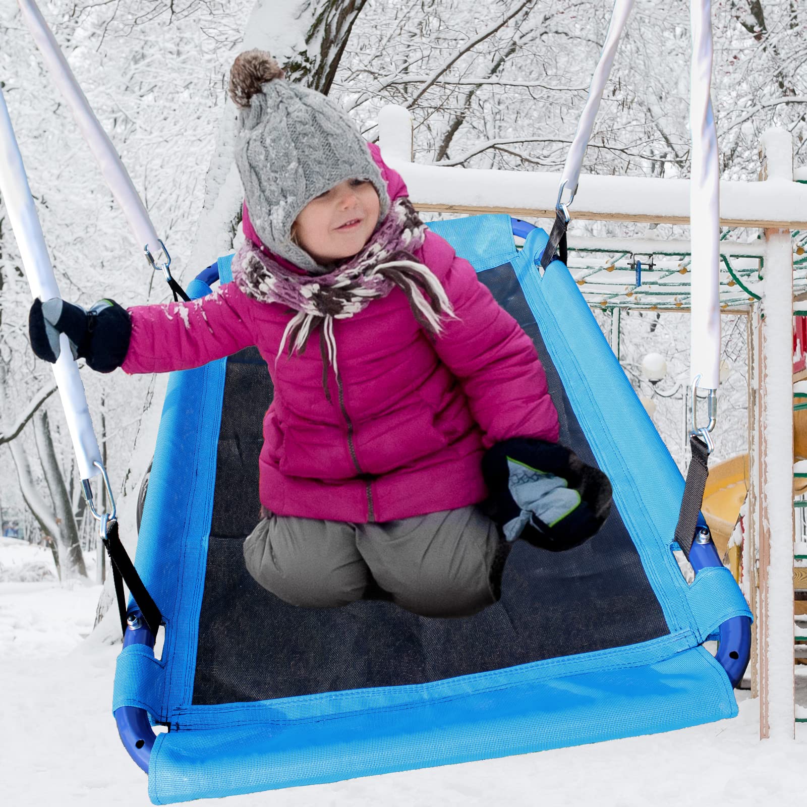 SMkidsport Swing Sets for Backyard 500 lbs Heavy Duty, Playgroup Set ...