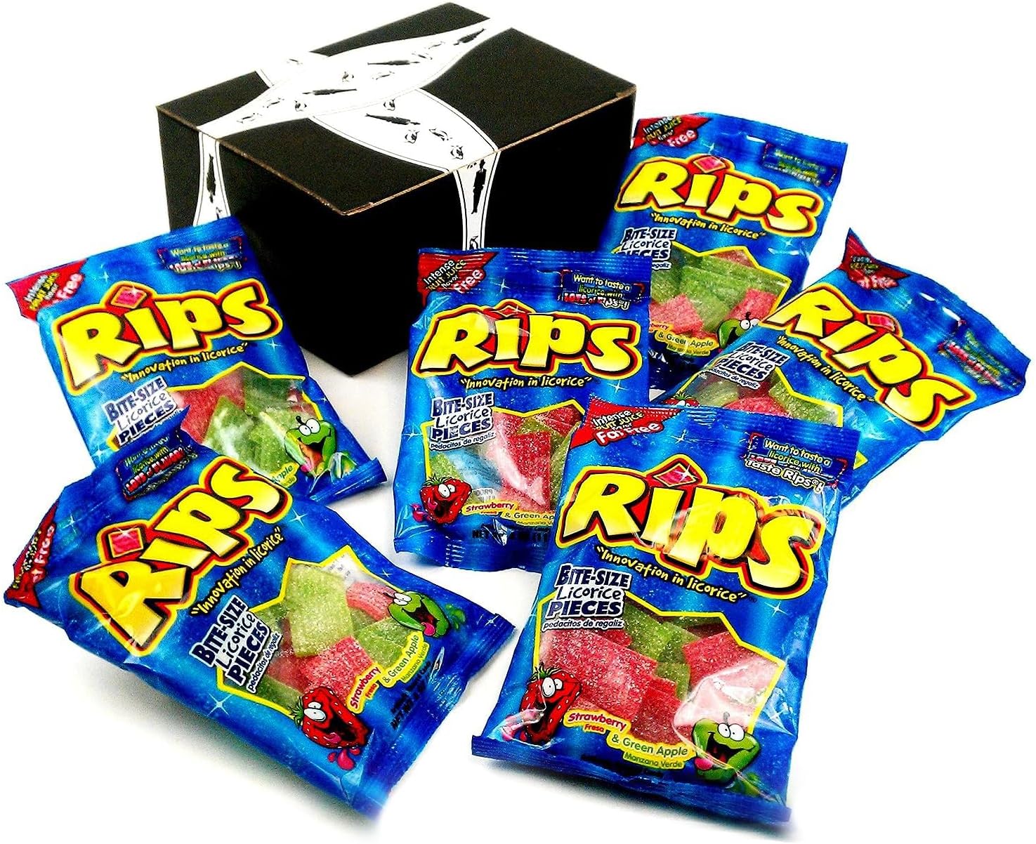 Amazon.com : Rips Rainbow Bite Size Sugar Candy, 4 Ounce bag : Grocery ...