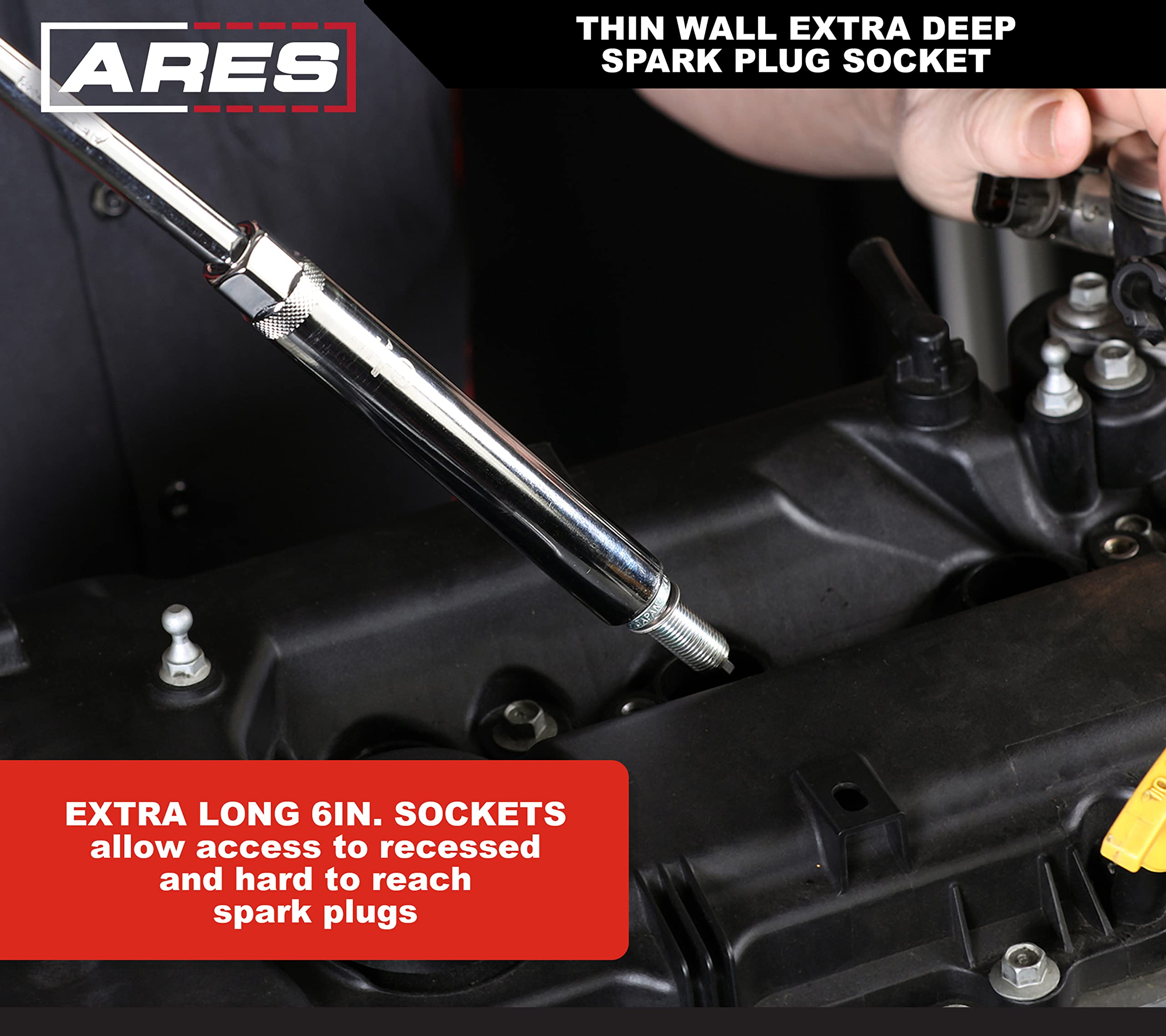 Snapklik.com : 11031 - Extra Deep 16mm Thin Wall Spark Plug Socket 3/8 ...