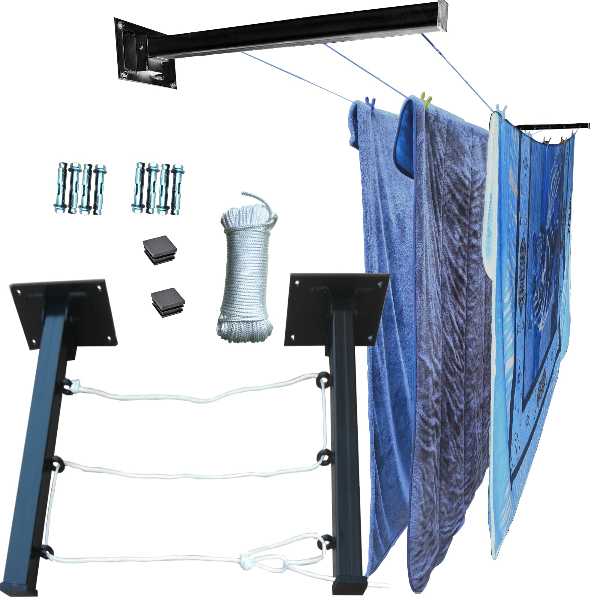 FERRETICA Tendedero Plegable para Ropa y Cobijas Pesadas, Moderno y ...