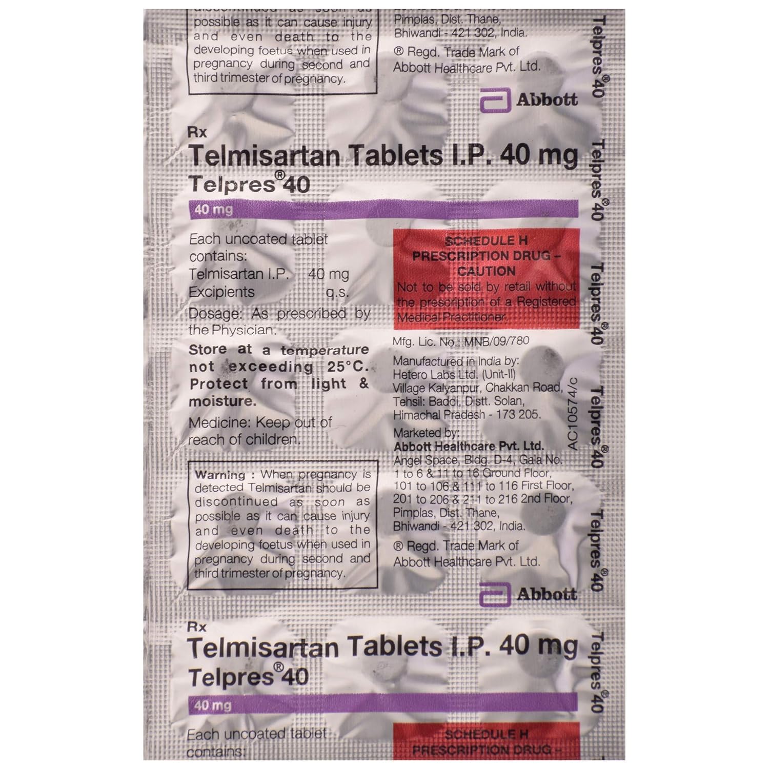 Telpres 40 - Strip of 15 Tablets : Amazon.in: Health & Personal Care