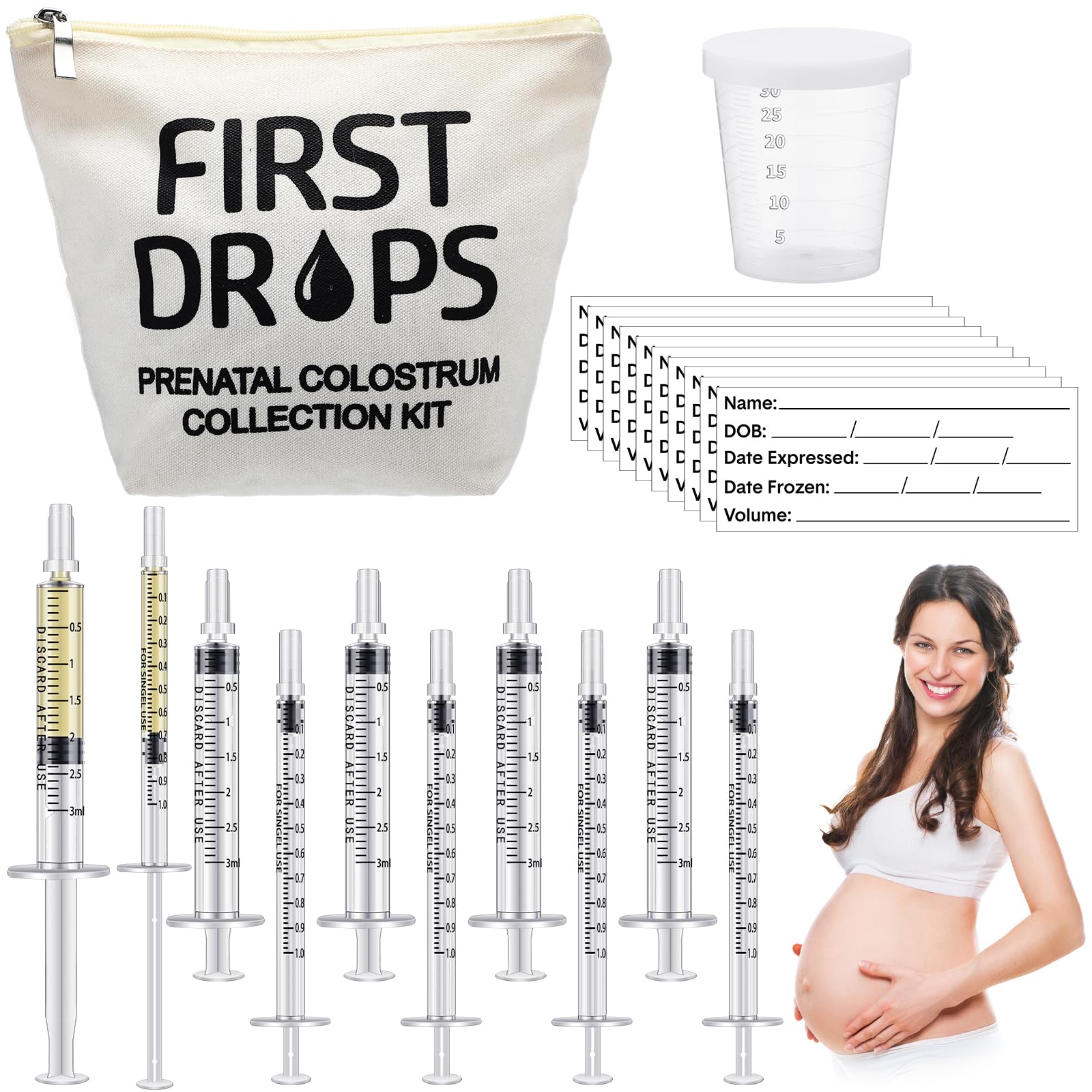 Snapklik.com : 100 Set Colostrum Collector Kit Include 100 1ml /3ml ...