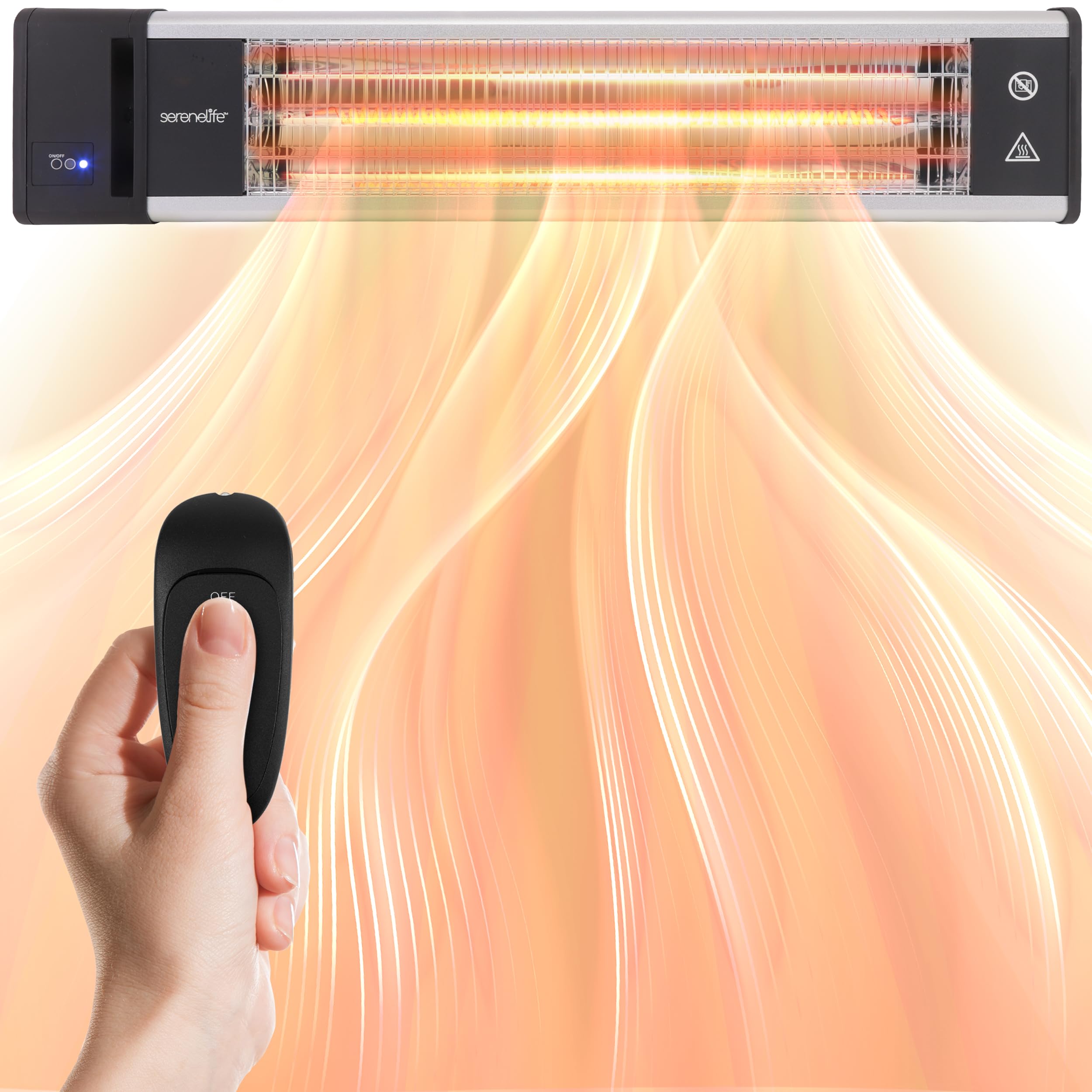 Amazon.com: SereneLife Infrared Patio Heater, Wall Mounted Electric ...